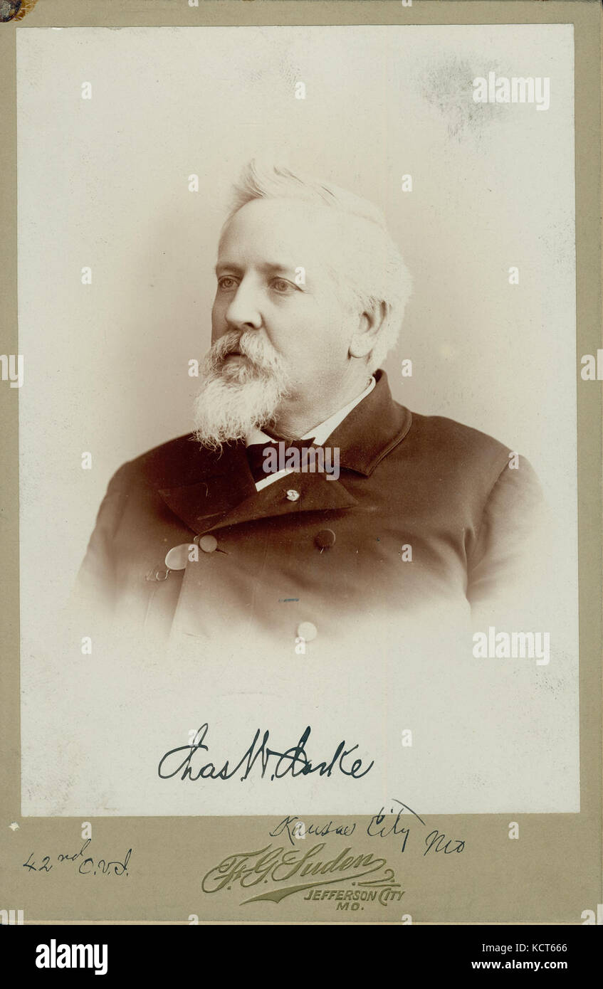 Charles W. Clarke, 1st Lieutenant, 23rd U.S. Colored Troops Stock Photo ...