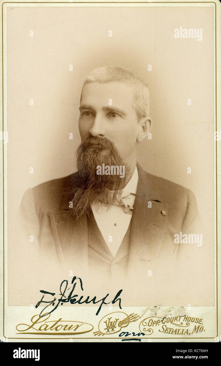 David Jasper Temple, Captain, 52nd Indiana Infantry (Union Stock Photo ...