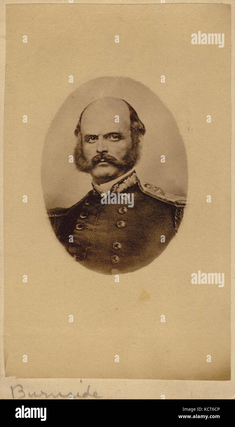 Ambrose E. Burnside, Major General (Union Stock Photo - Alamy