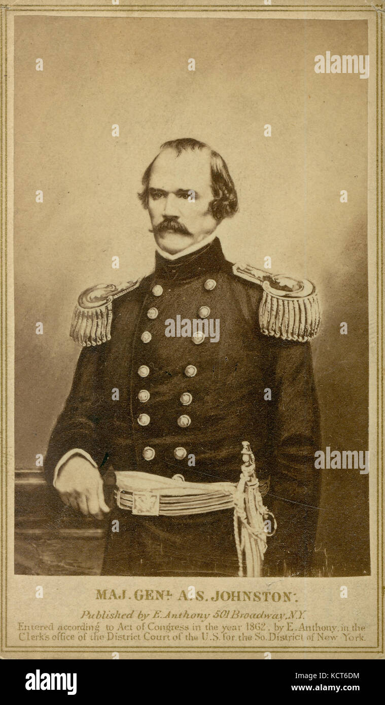 Albert Sidney Johnston, Major General (Confederate Stock Photo - Alamy