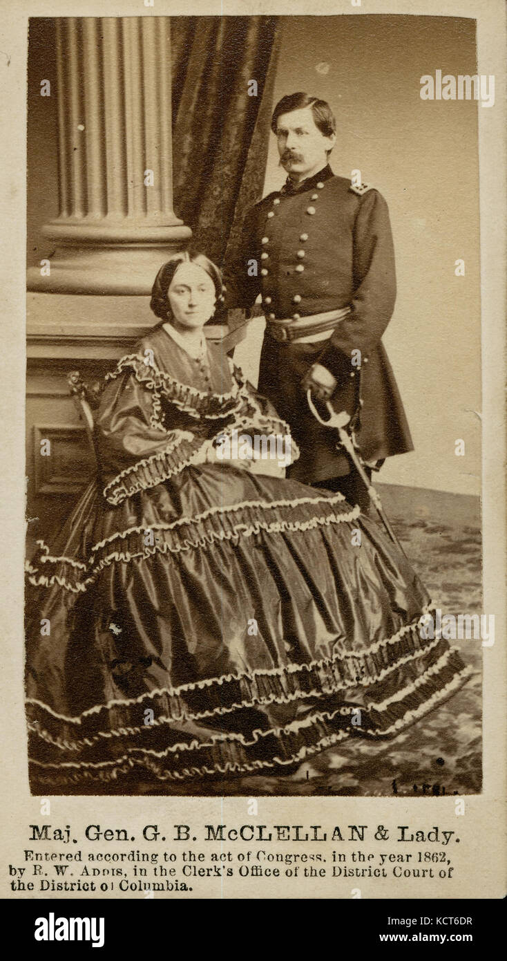 George B. McClellan, Major General (Union), and Ellen Mary Marcy Stock ...