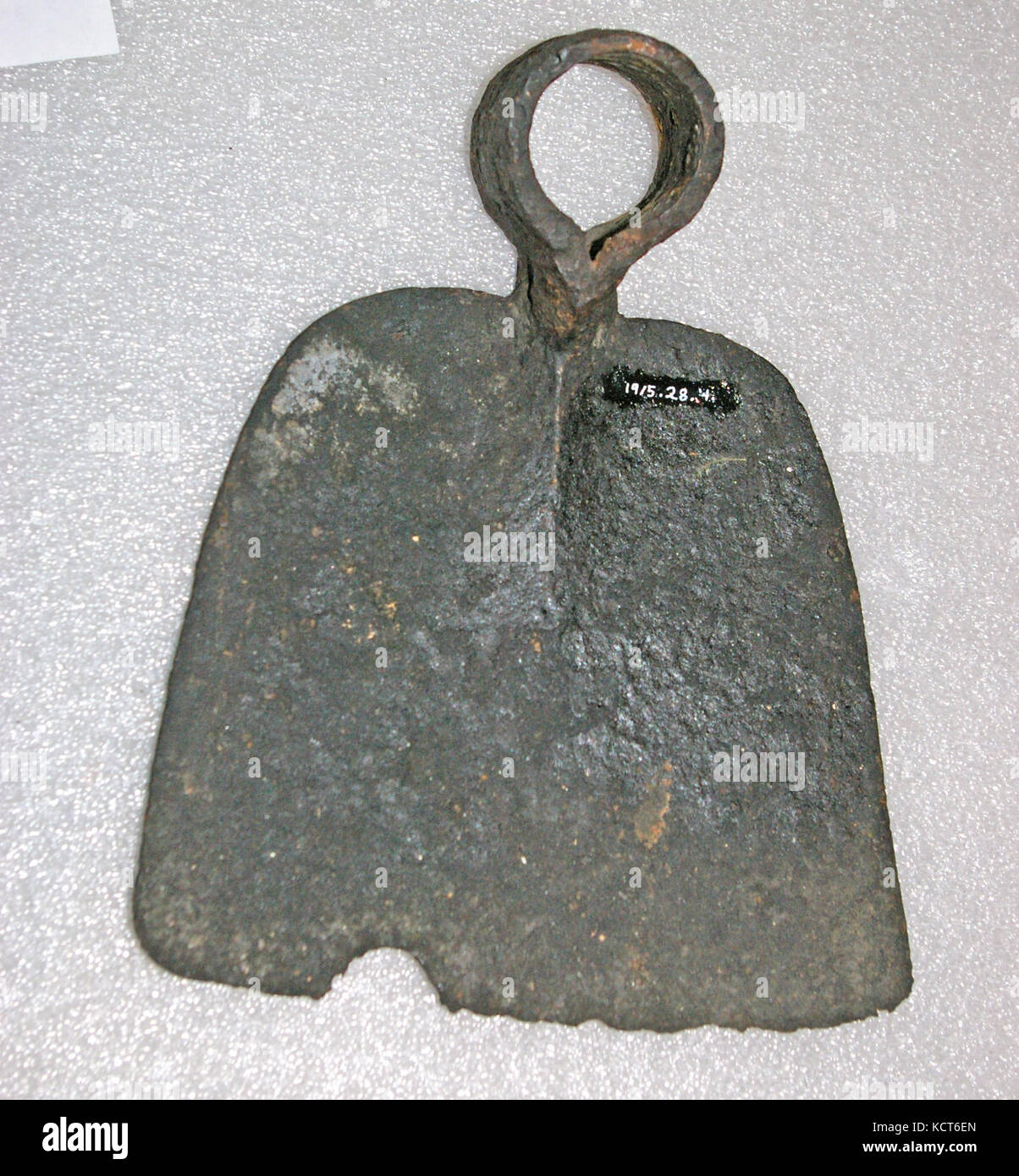 Forged Iron Hoe Blade from the Reputed Site of Fort Orleans Stock Photo ...