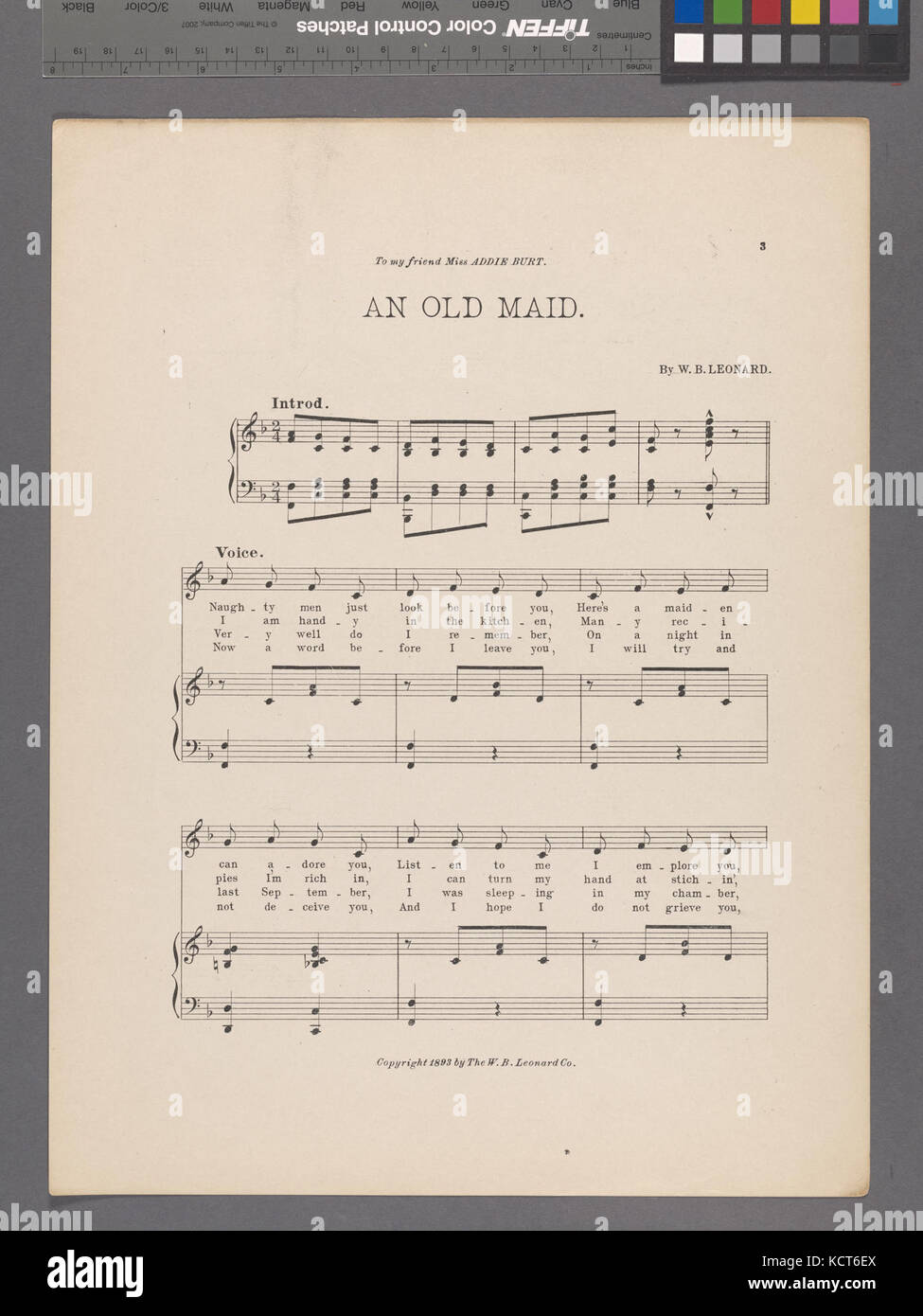 An old maid (NYPL Hades 449000 1692460 Stock Photo - Alamy