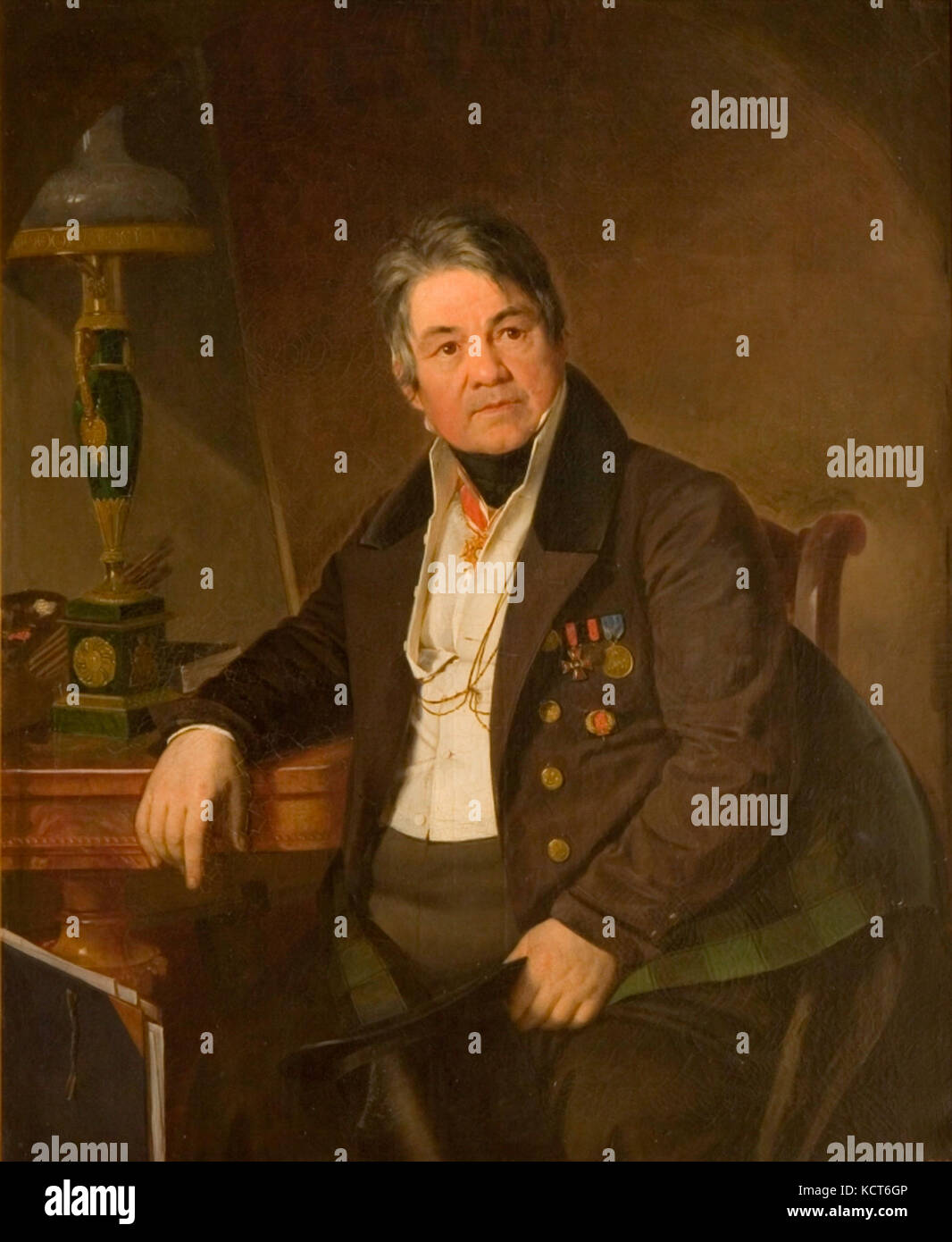 Alexey Egorovich Egorov by Alexey Alexandrovich Vasilyev, 1845 Stock ...