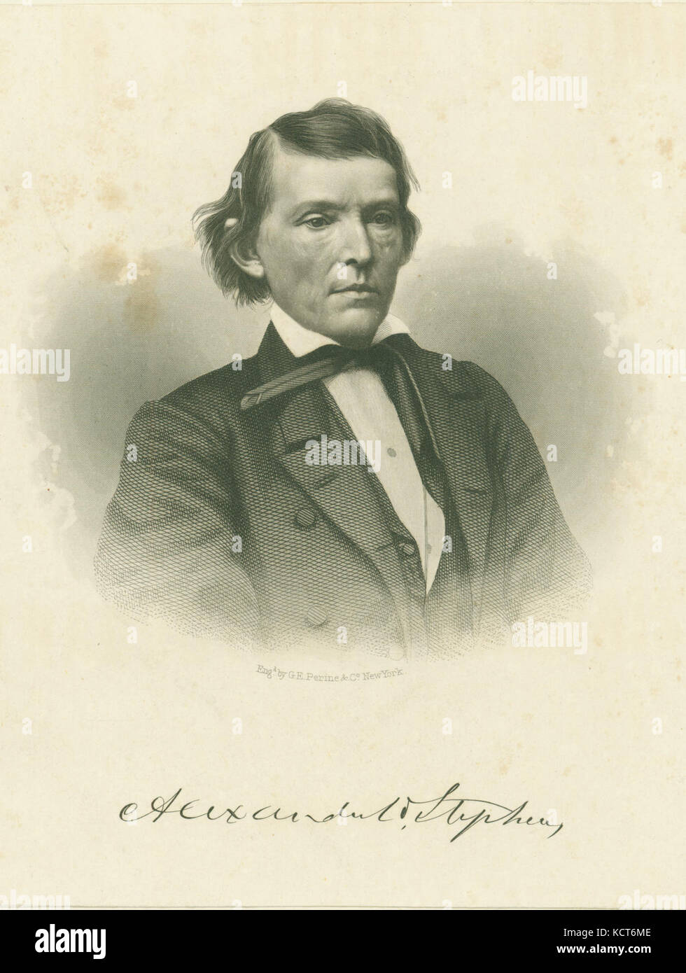 Alexander Stephens, Vice President (Confederate Stock Photo - Alamy