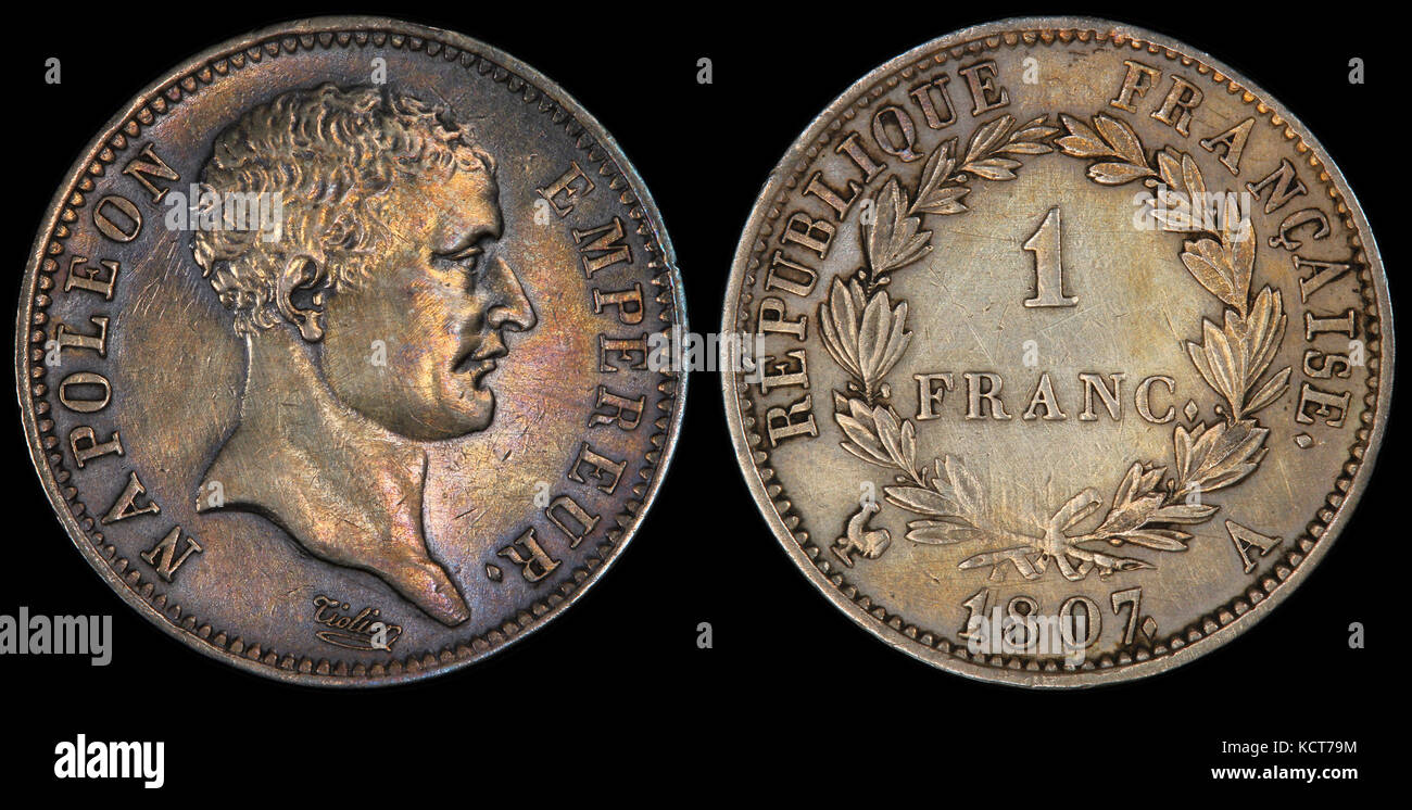 France 1807 A 1 Franc Stock Photo - Alamy