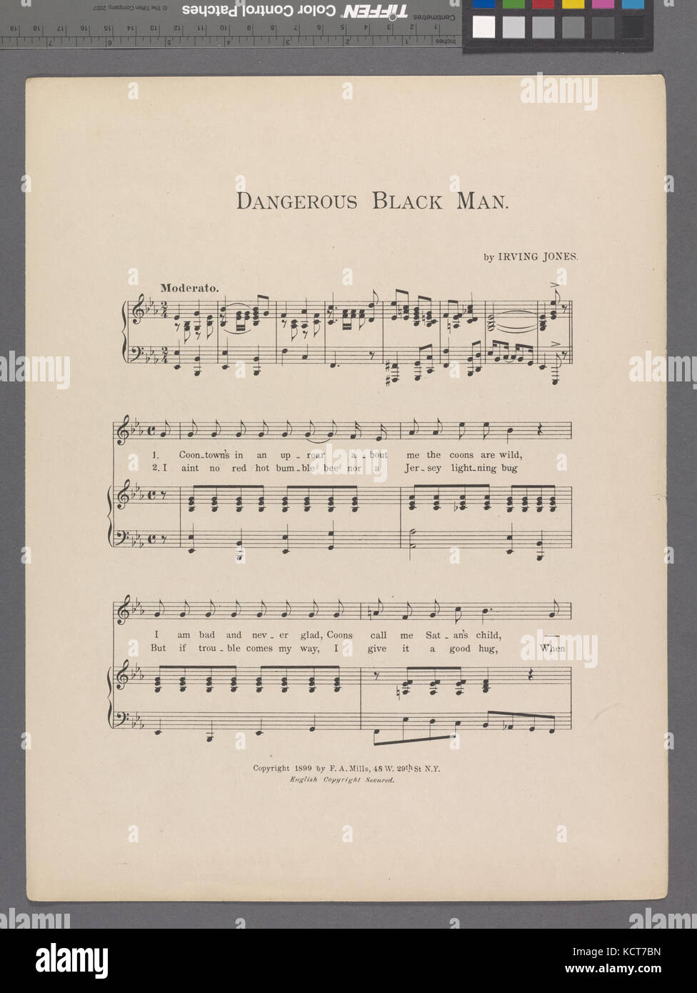 Dangerous black man (NYPL Hades 608827 1957540 Stock Photo - Alamy