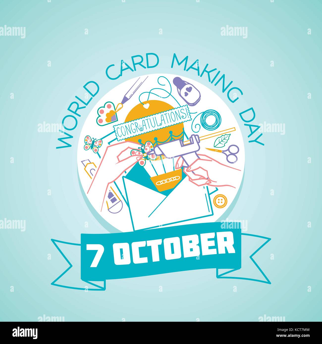 Calendar for each day on october 7. Greeting card. Holiday - World Card ...