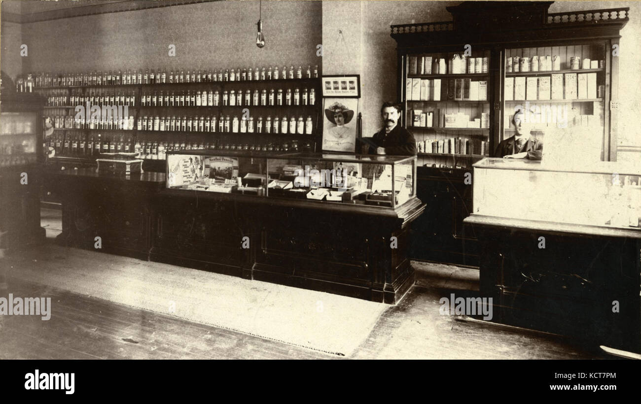 Amelung's Drug Store interior Stock Photo - Alamy