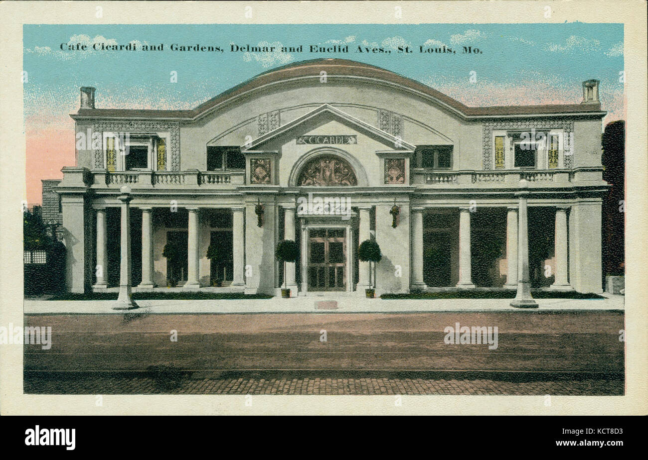 Cafe Cicardi and Gardens, Delmar and Euclid Avenue. 4901 Delmar ...
