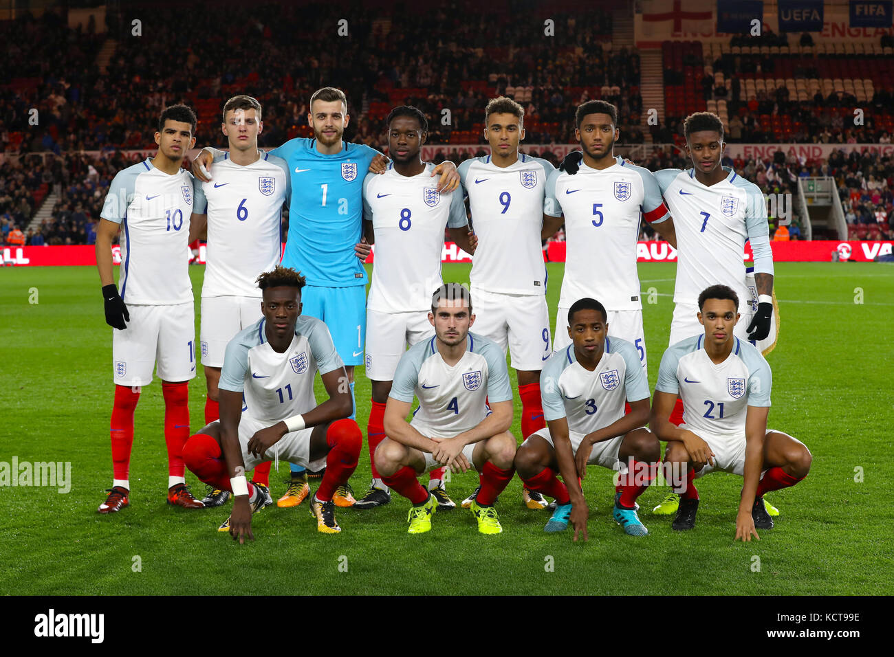 England team group top row left to right kyle walker hi-res stock ...