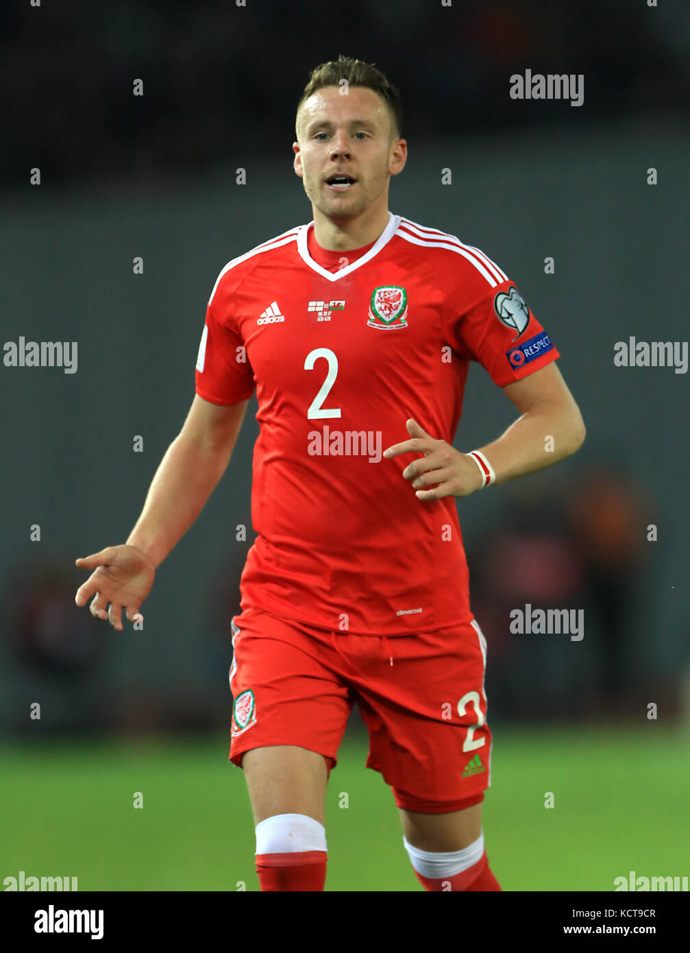 Wales' Chris Gunter during the 2018 FIFA World Cup Qualifying, Group D ...