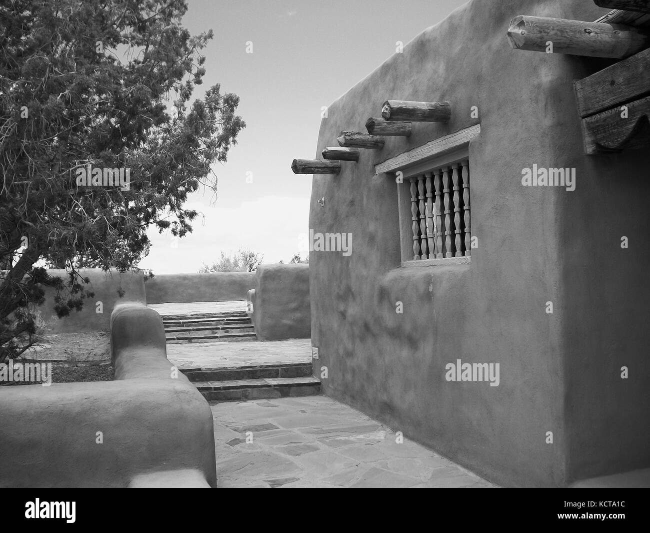 Painted Desert Inn at the Petrified Forest national Park, Arizona Stock ...