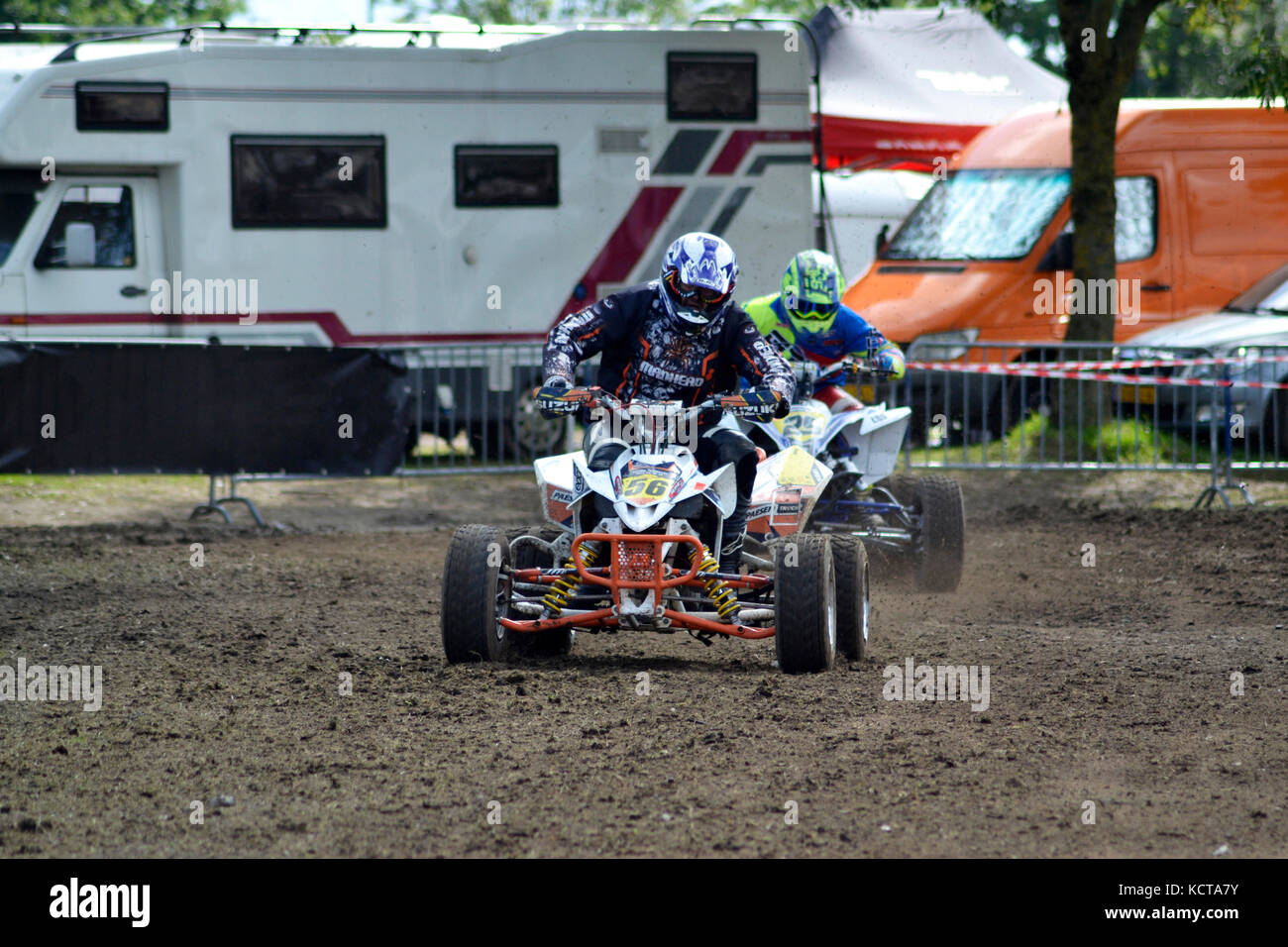 Picture of a quad during a race Stock Photo - Alamy