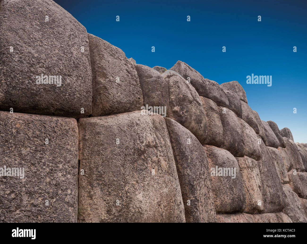 Detail of an ancient Inca wall in Sacsayhuaman, near Cusco, in Peru ...