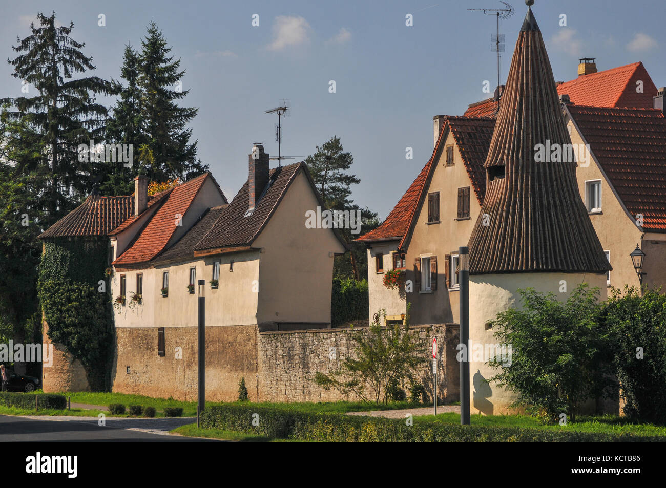 town wall, Sulzfeld, Franconia, Germany Stock Photo - Alamy