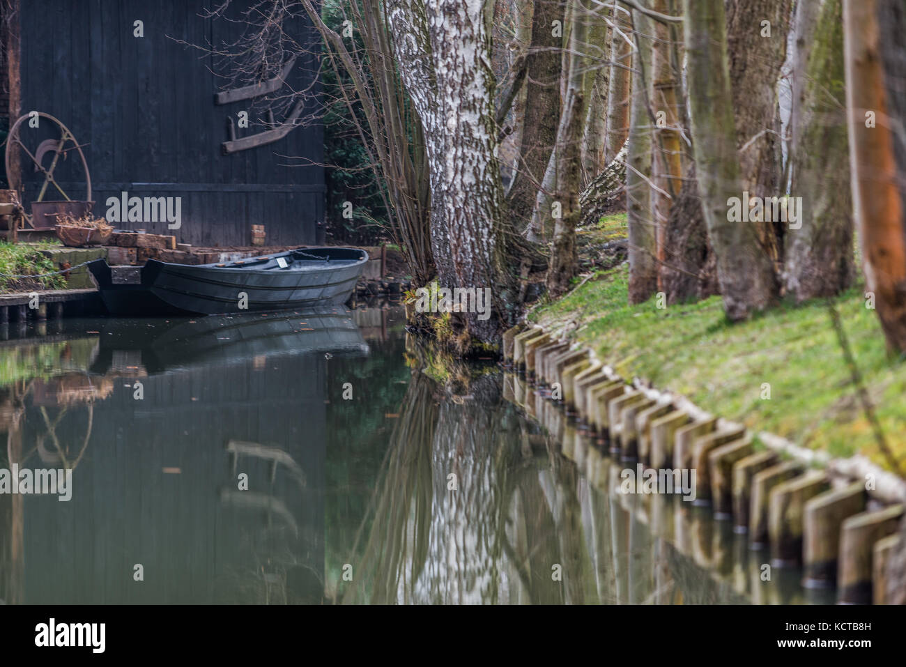 canal at Spreewald, Brandenburg, Germany Stock Photo - Alamy