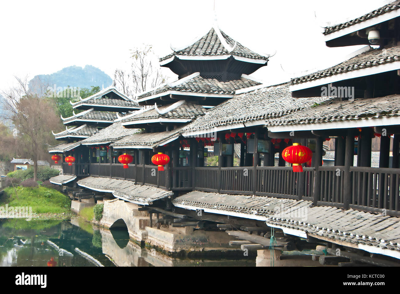 Chinese Traditional Bridge at The Shangri-La Guilin, Guilin - Shangri ...