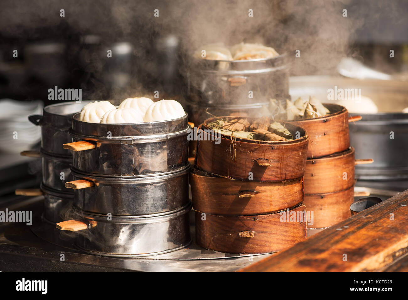 Steamed Chinese Stuffed Bun High Resolution Stock Photography and ...