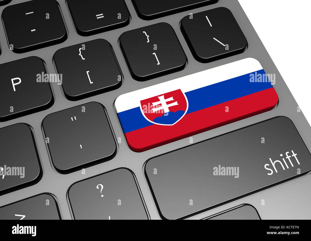 Slovakia keyboard image with hi-res rendered artwork that could be used ...