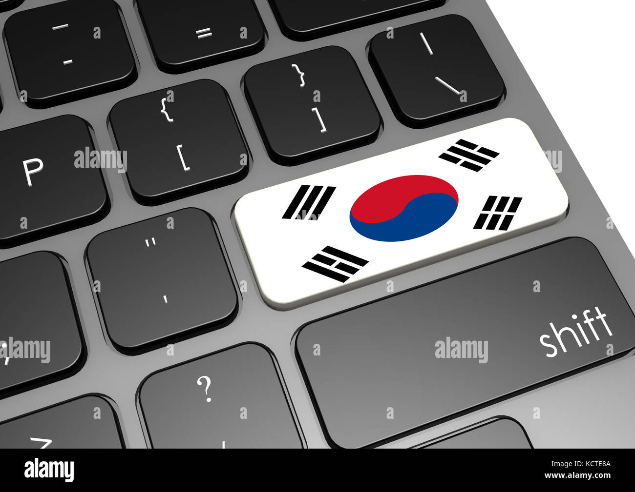 South Korea keyboard image with hi-res rendered artwork that could be ...