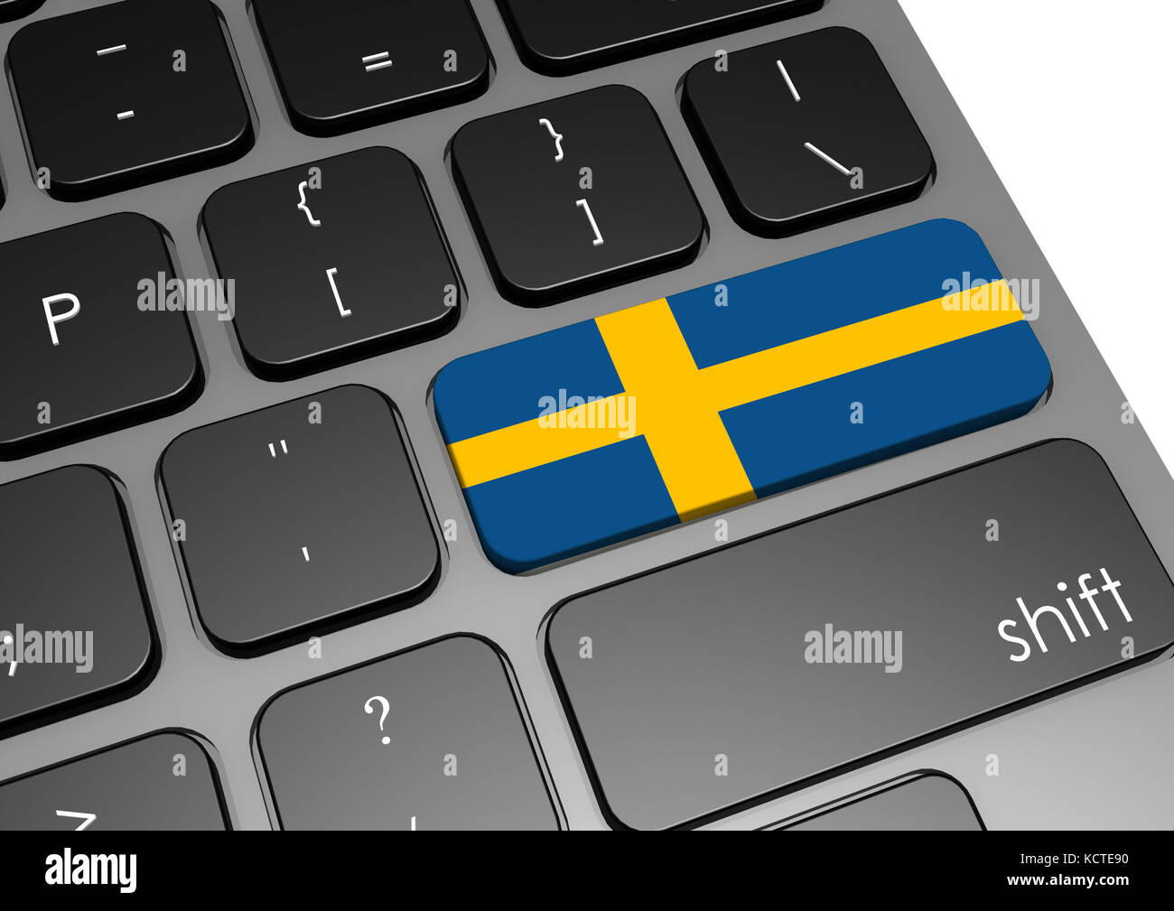 Sweden keyboard image with hi-res rendered artwork that could be used ...