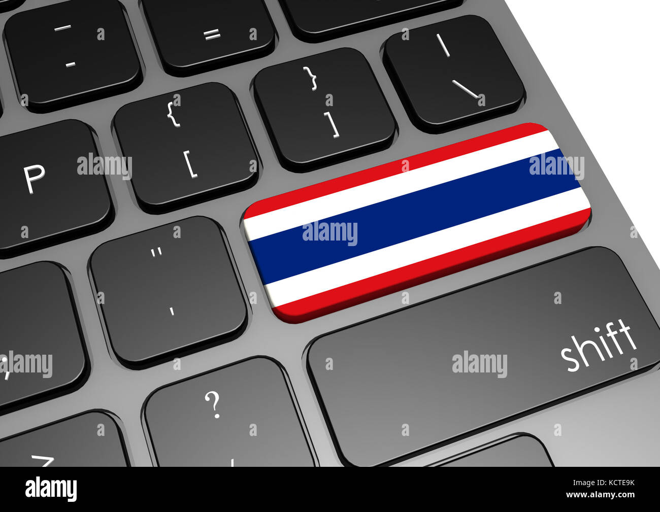 Thailand keyboard image with hi-res rendered artwork that could be used ...
