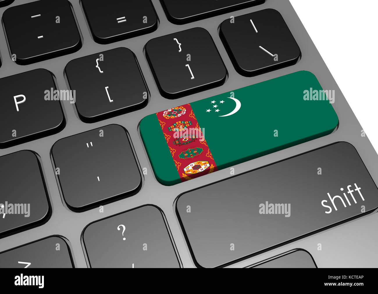 Turkmenistan keyboard image with hi-res rendered artwork that could be ...