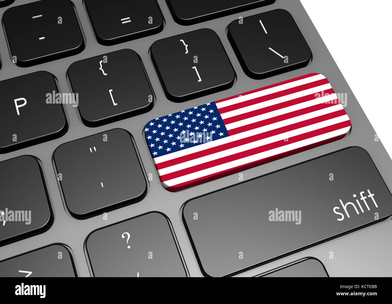 United States keyboard image with hi-res rendered artwork that could be ...