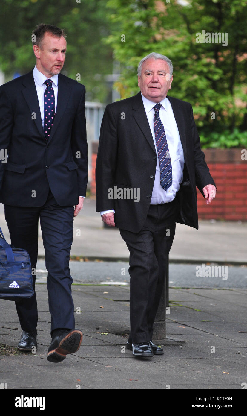 Sir Norman Bettison and Peter Metcalf are seen arriving for the first ...