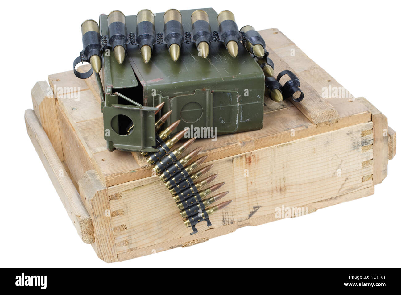 army box of ammunition isolated Stock Photo - Alamy