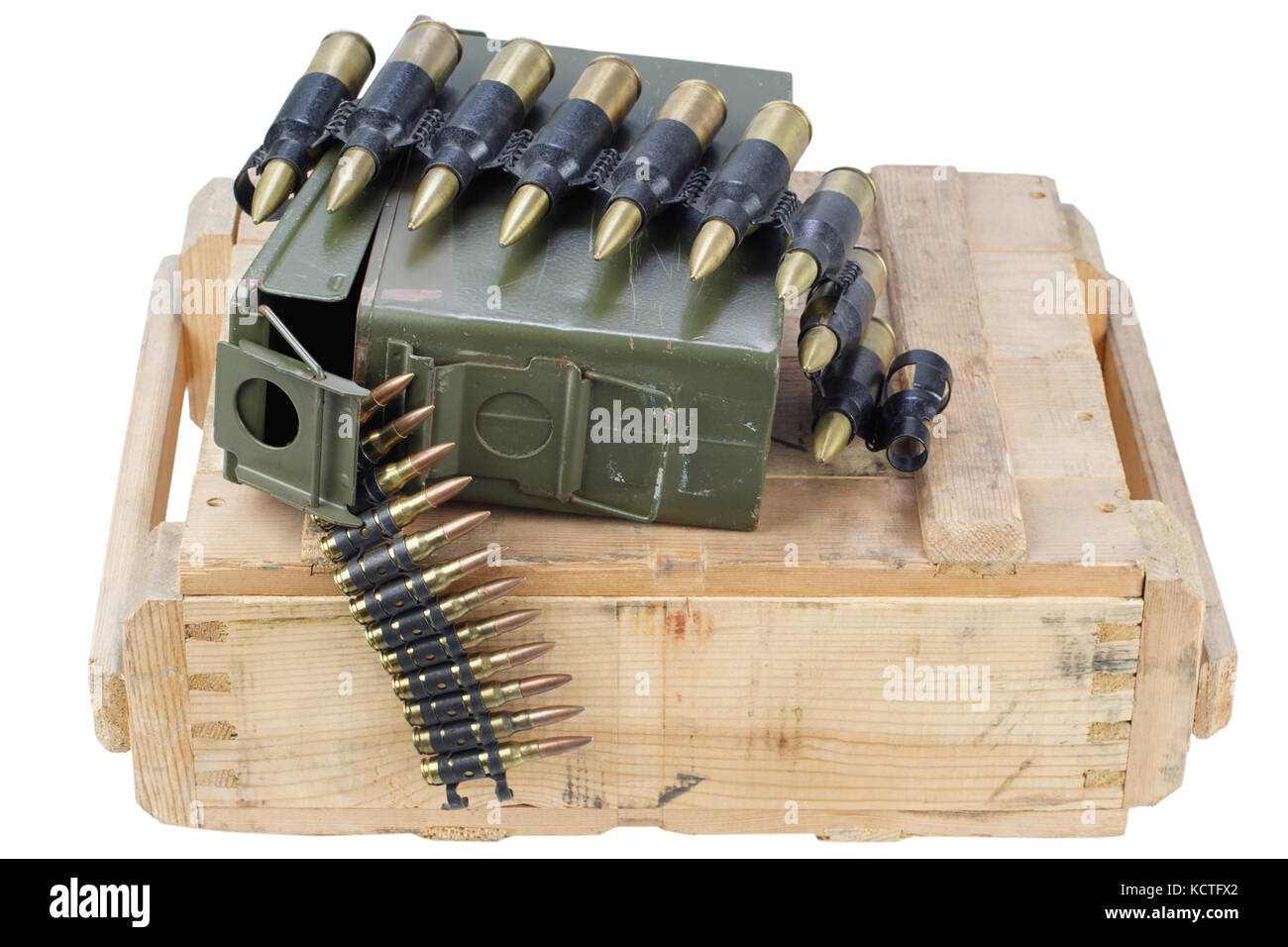 army box of ammunition isolated Stock Photo - Alamy