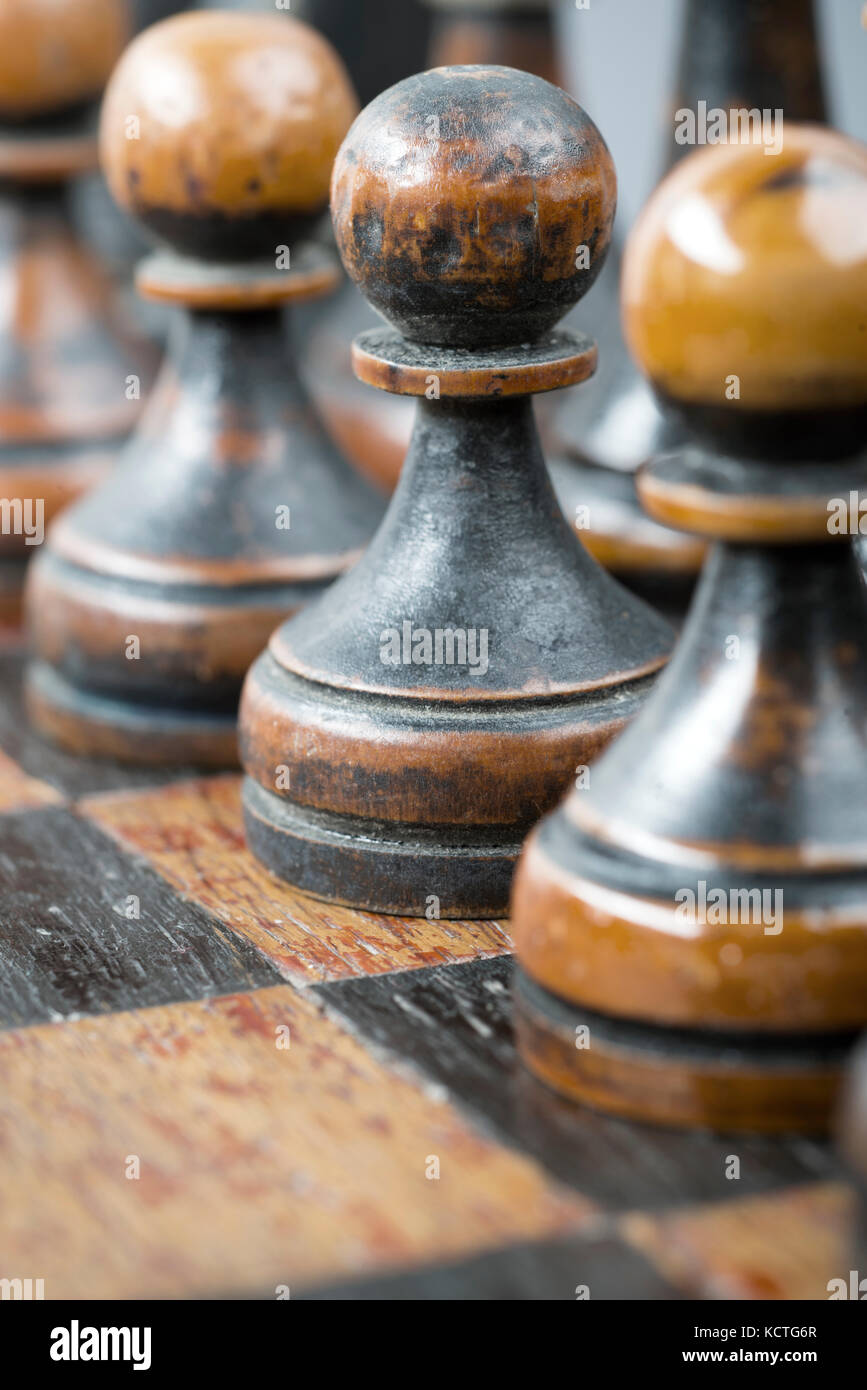 black chess pawns Stock Photo - Alamy
