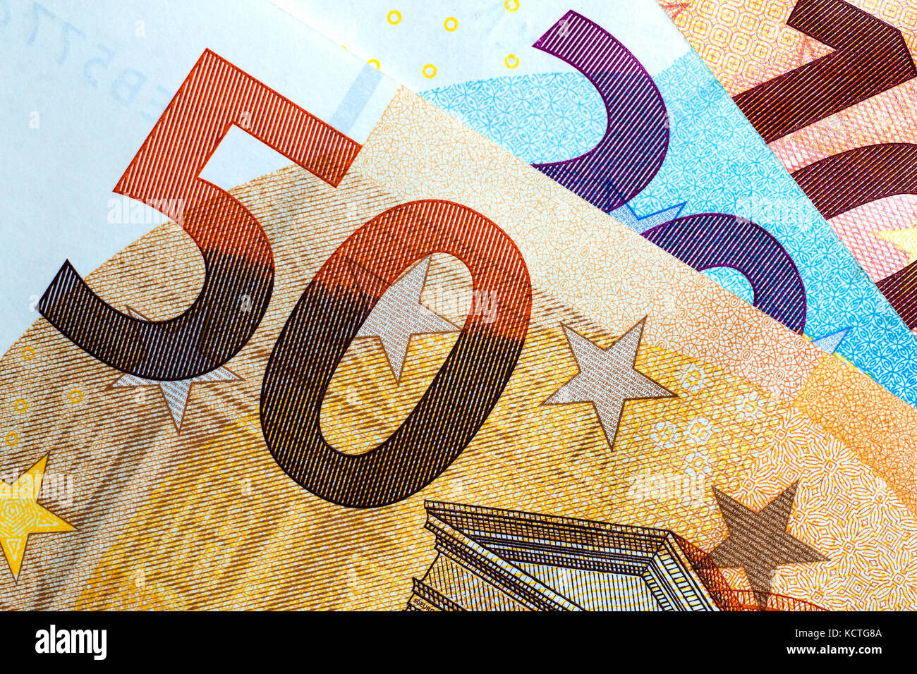 Close up of colorful euro money. Euro money background Stock Photo - Alamy