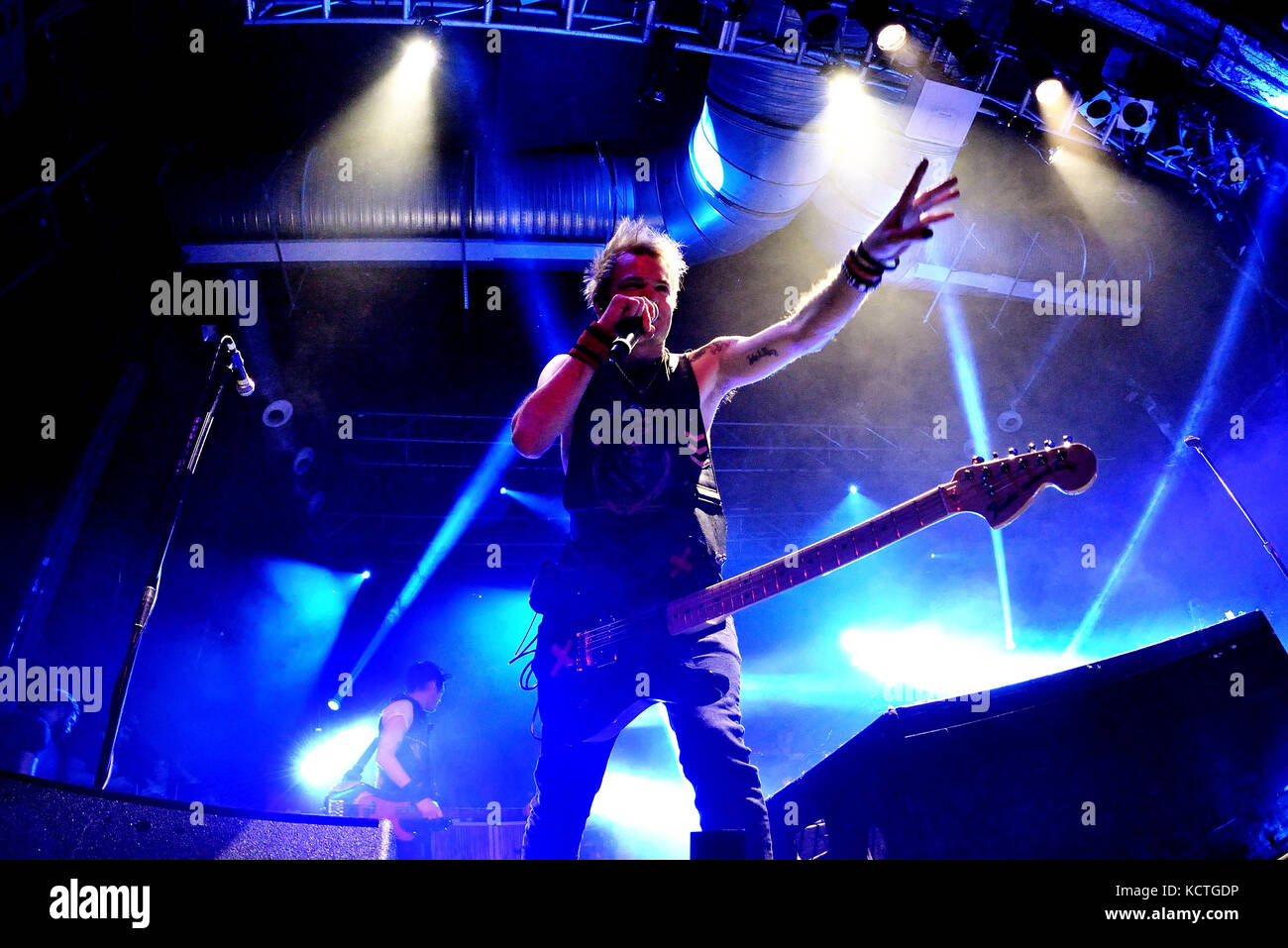 BARCELONA - JAN 17: Sum 41 (punk rock music band) perform in concert at ...