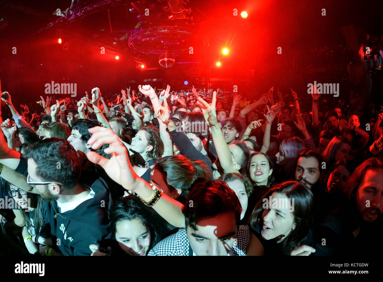 BARCELONA - JAN 17: Sum 41 (punk rock music band) perform in concert at ...
