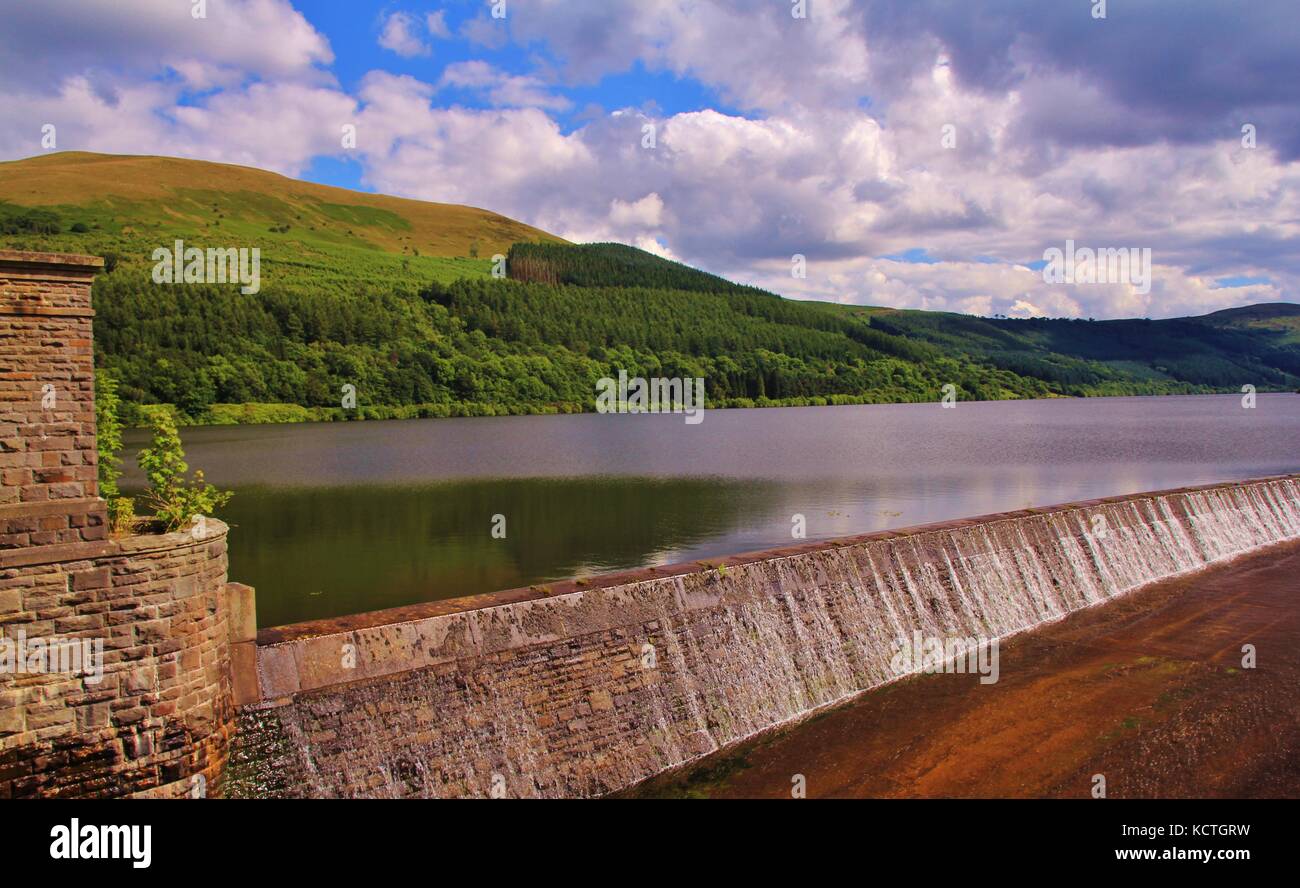 Largest freshwater reservoir in Brecon Beacons, near Talybont-on-Usk ...