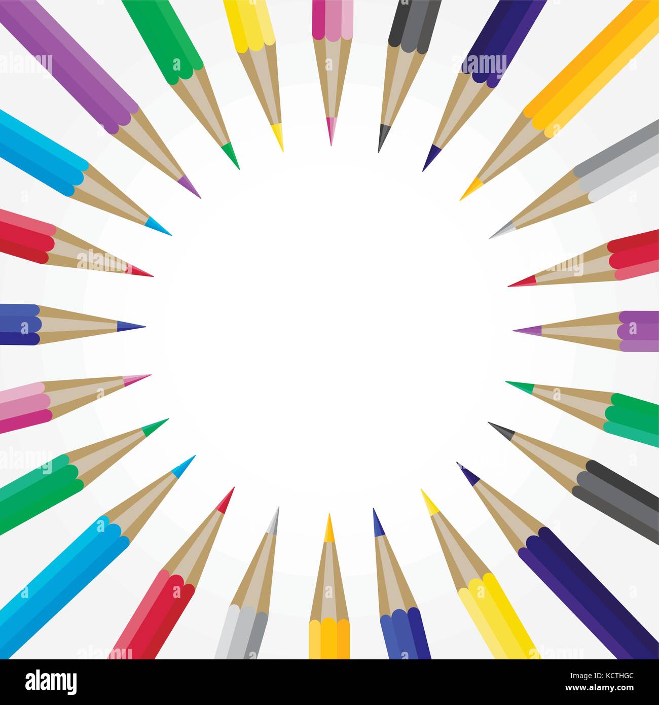 School brochure poster, back to school vector. Pencil crayon with ...