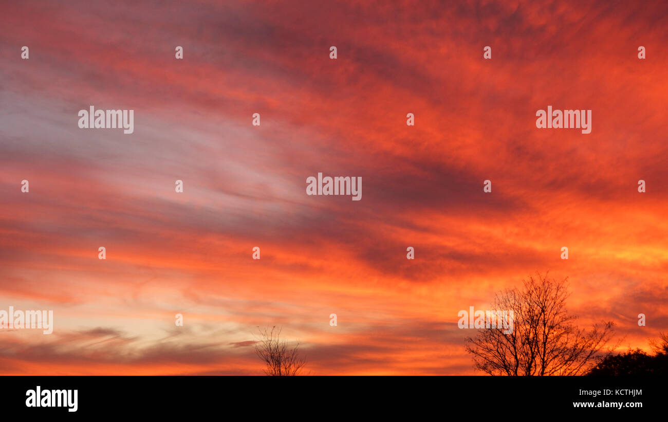 Cornwall sunset in autumn Stock Photo - Alamy
