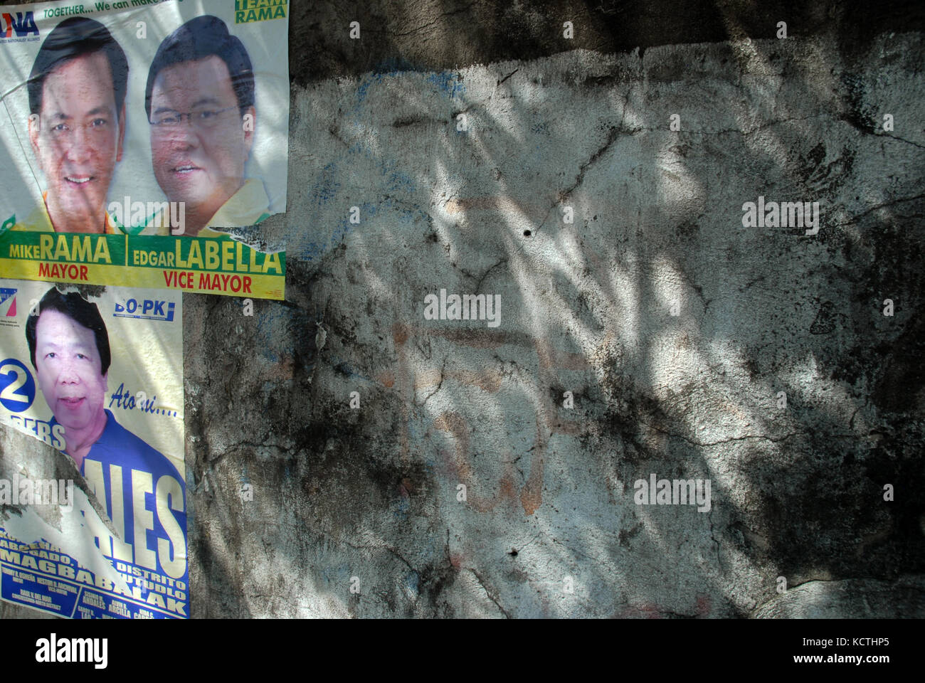 Political posters for the 2016 Elections in the Philippines, Cebu Stock ...