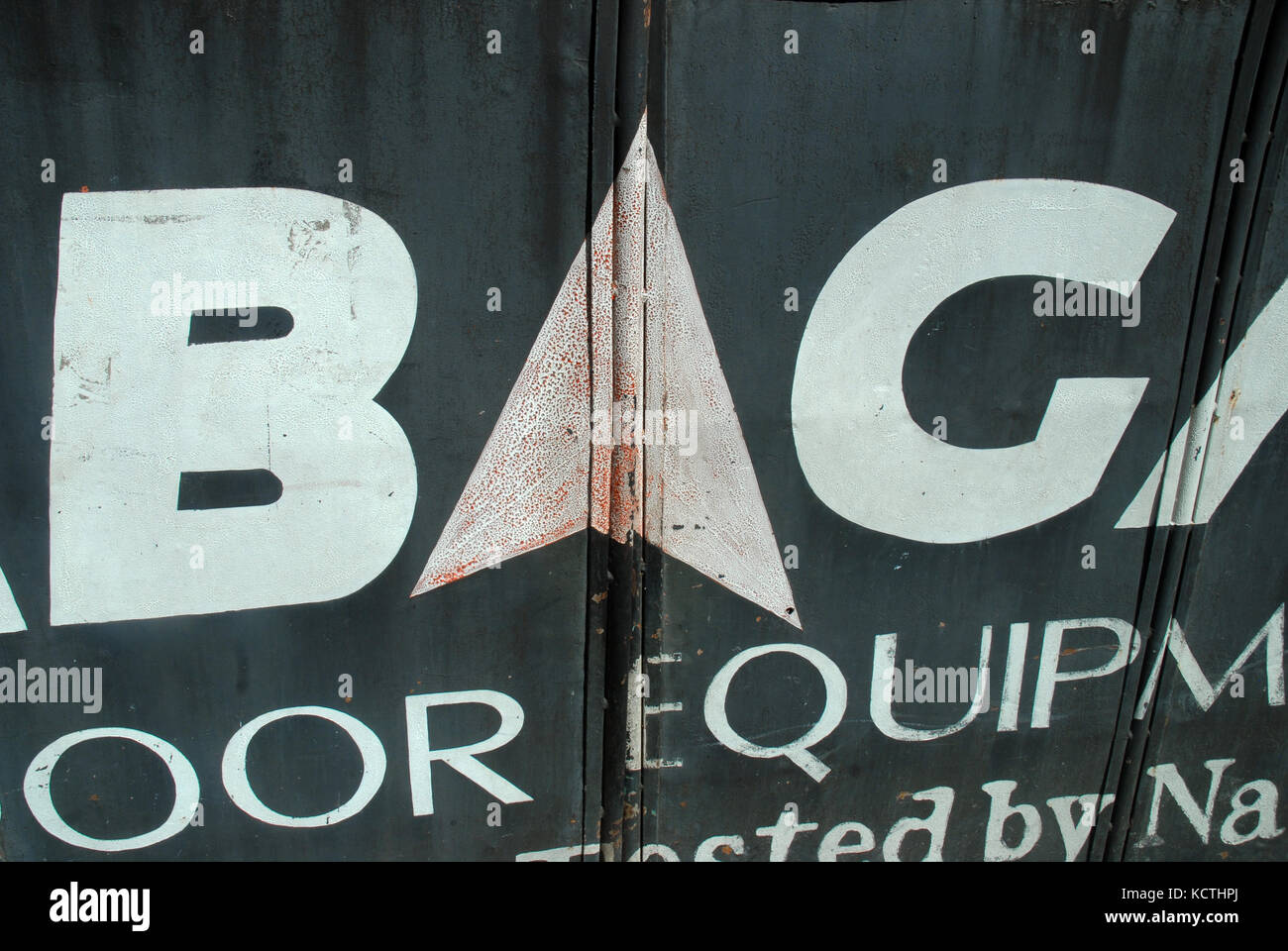 BAG sign on garage, Cebu Stock Photo - Alamy