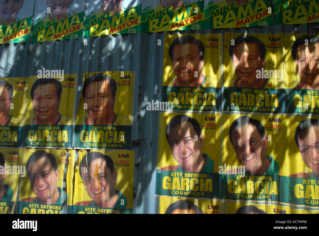 Political posters for the 2016 Elections in the Philippines, Cebu Stock ...