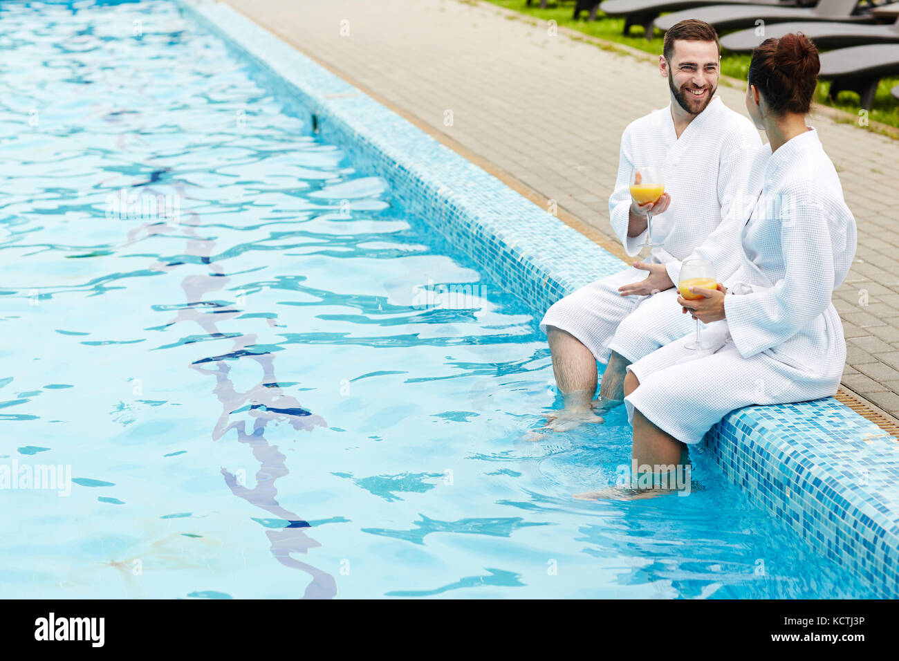 Enjoying swimming man woman hi-res stock photography and images - Alamy