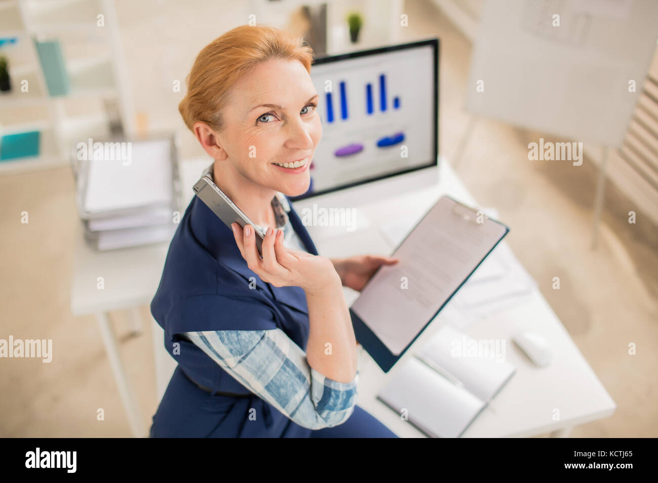 Agent at work Stock Photo - Alamy