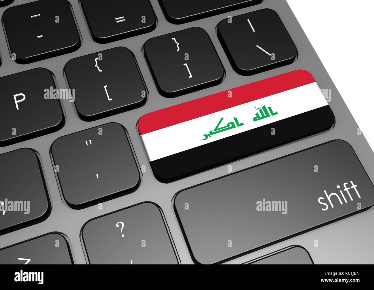 Iraq keyboard image with hi-res rendered artwork that could be used for ...