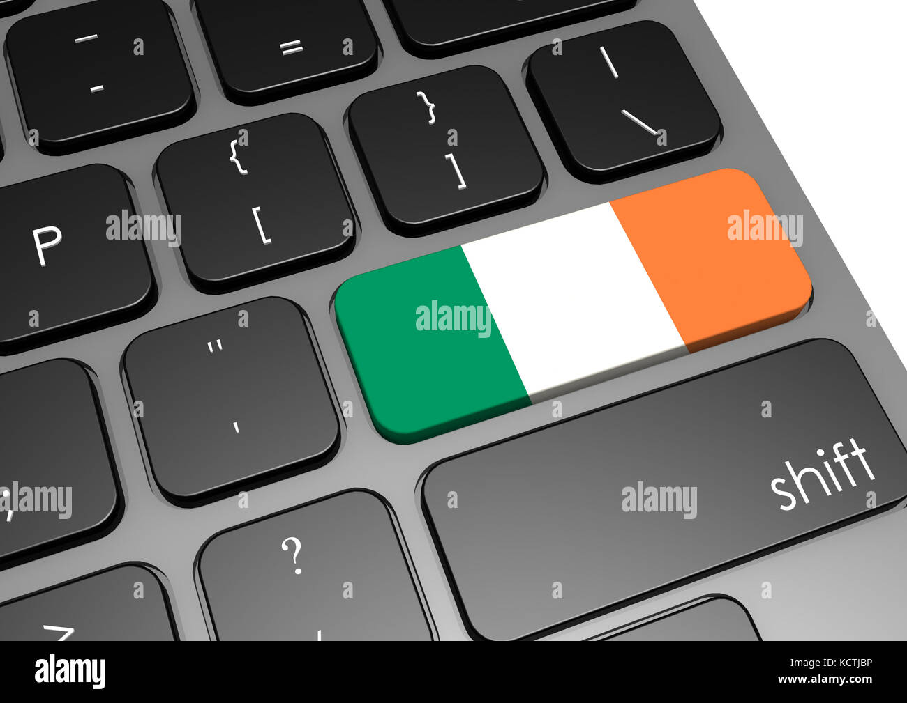 Ireland keyboard image with hi-res rendered artwork that could be used ...