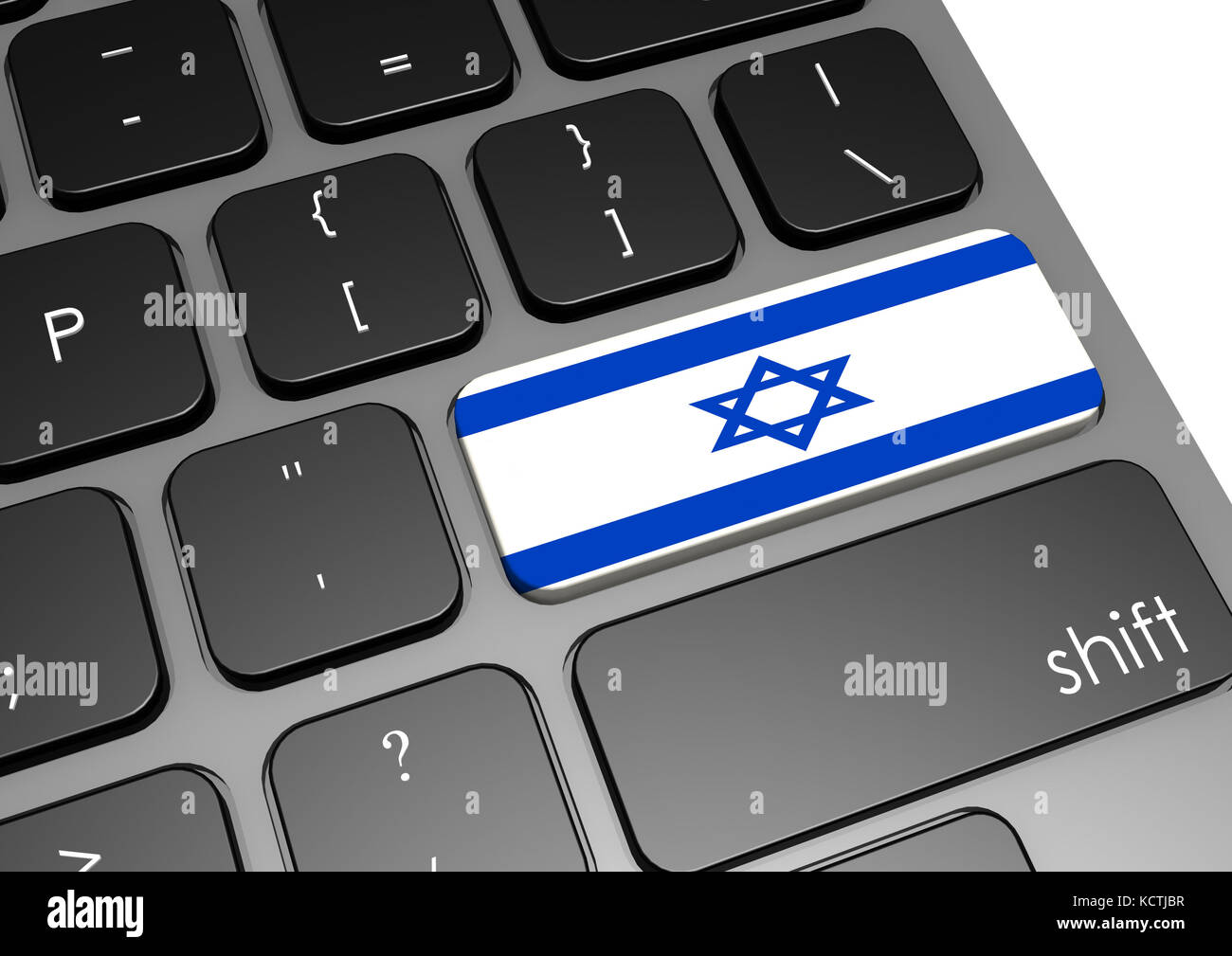 Israel keyboard image with hi-res rendered artwork that could be used ...