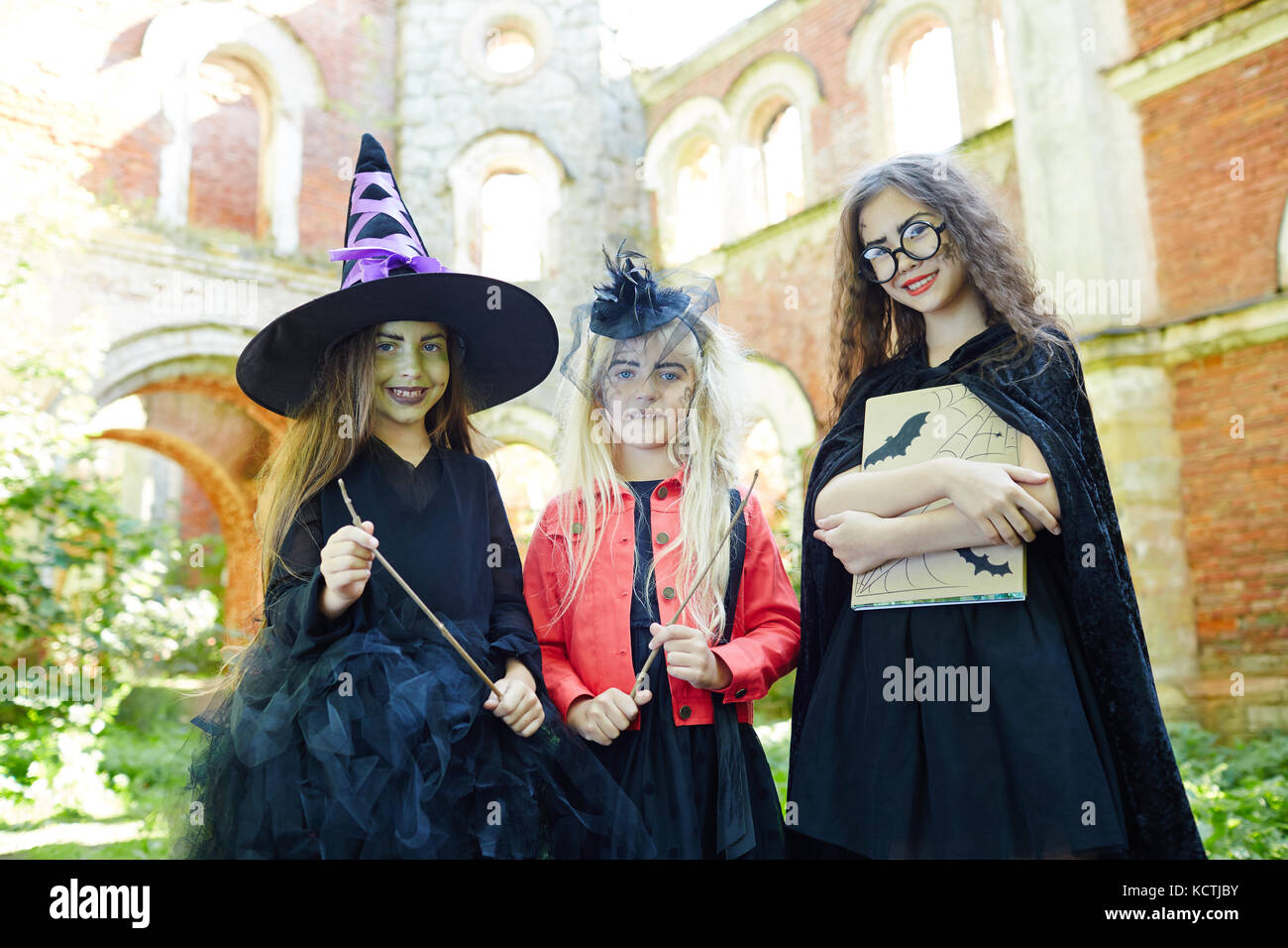 Gathering of witches Stock Photo - Alamy
