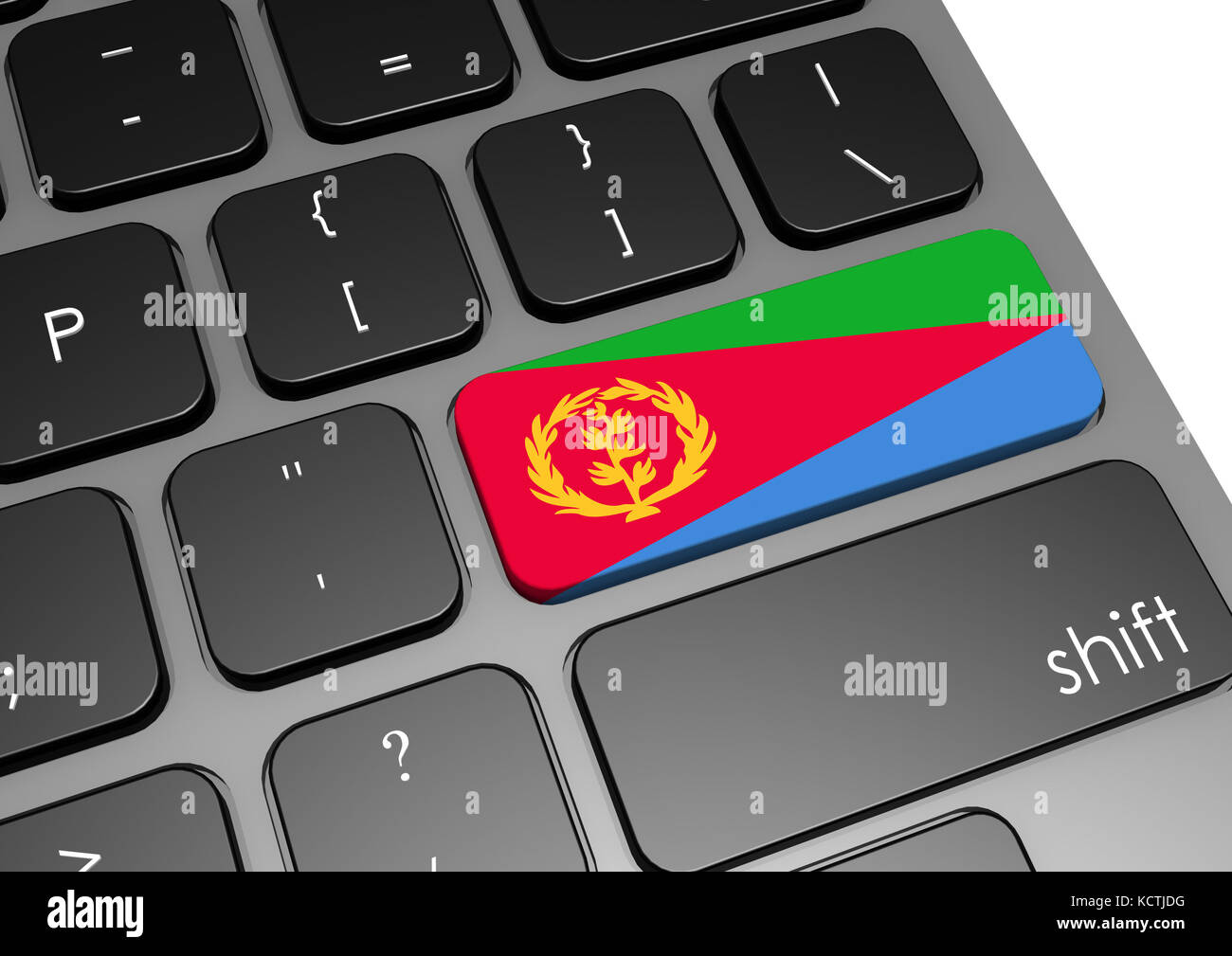 Eritrea keyboard image with hi-res rendered artwork that could be used ...