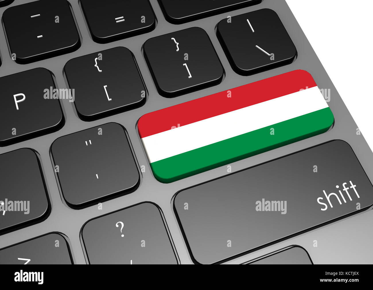 Hungary keyboard image with hi-res rendered artwork that could be used ...